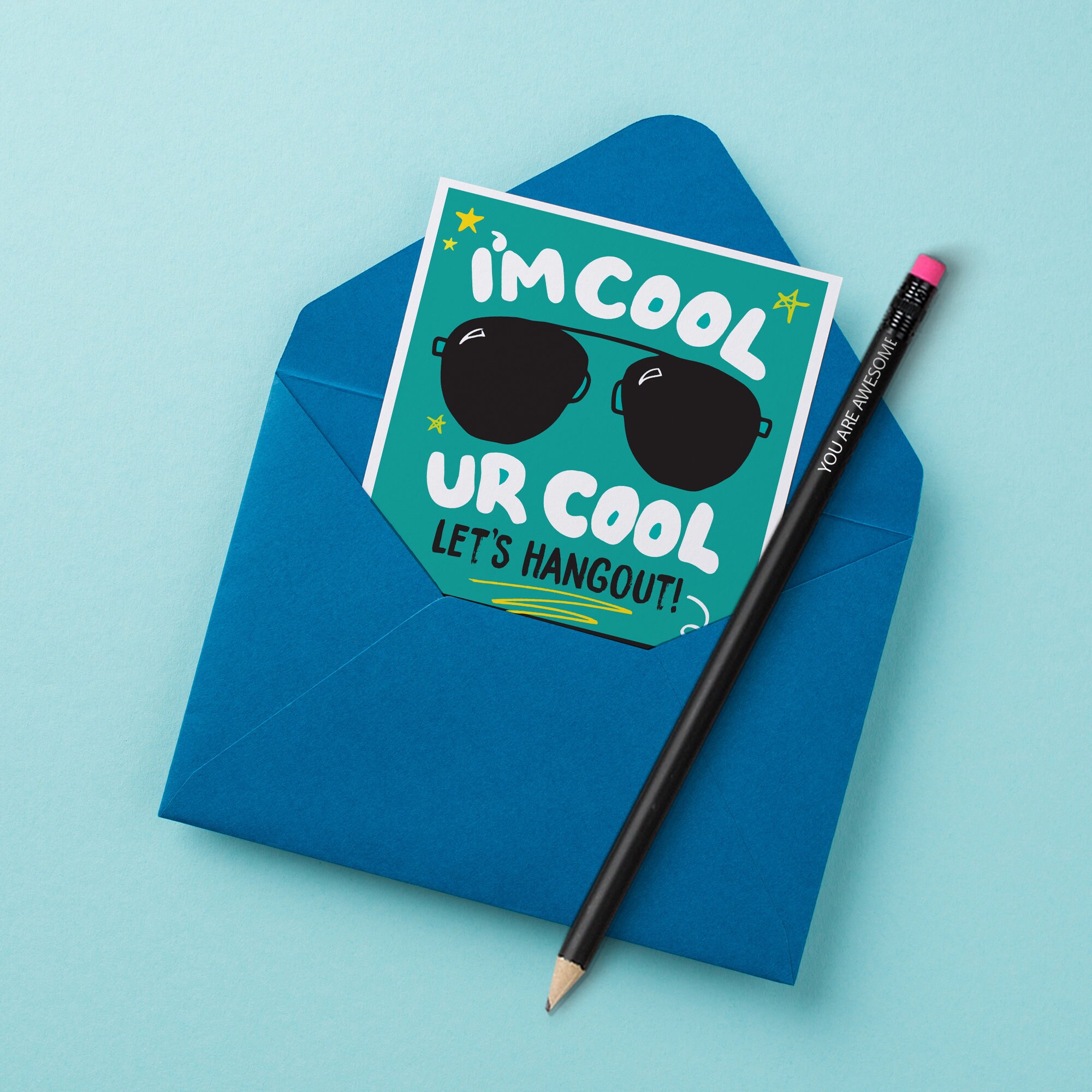 Playdate Invitation, Let's Hangout, Play Date Cards for Kids, Summer ...