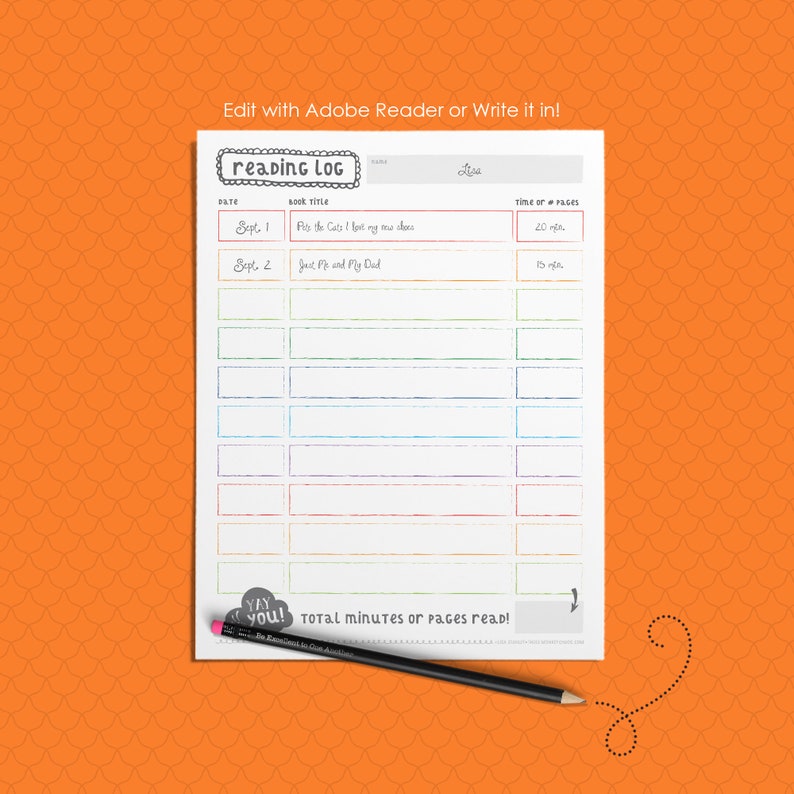 Reading Log Reading Reward Chart Book Tracker Virtual Learning Kids ...