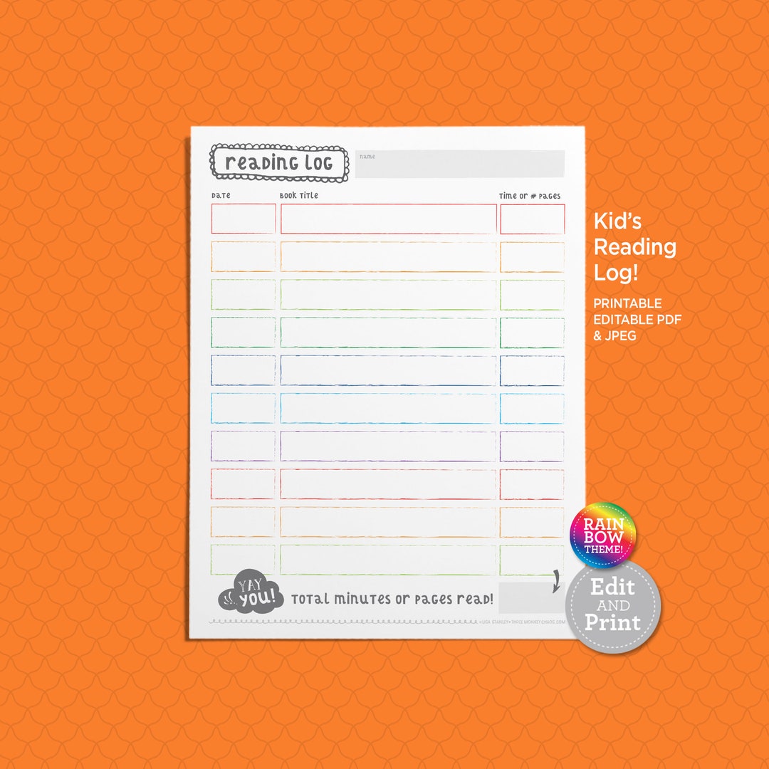 Reading Log | Reading Reward Chart | Book Tracker | Virtual Learning ...