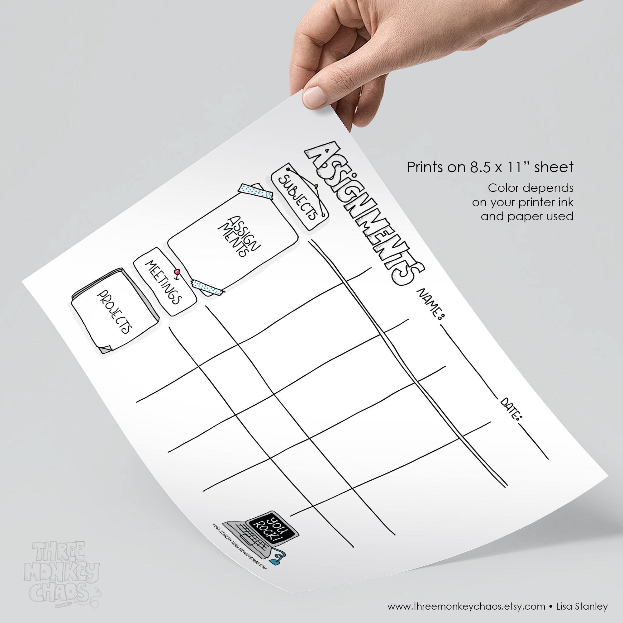 Homework Chart | Virtual Learning | School Assignments | Student ...