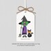 Printable Witch Halloween Gift Tag Halloween Favor Tag - Etsy