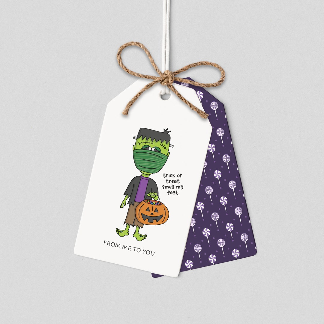 Frankenstein Printable Halloween Gift Tag, You've Been Booed, Halloween ...