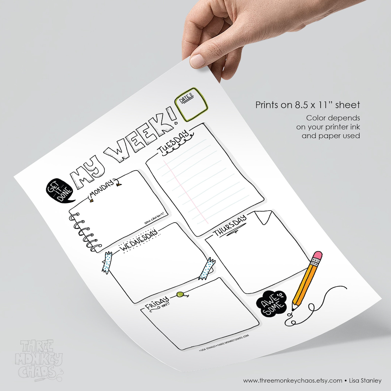Weekly Planner | Virtual Learning | School Schedule | Homework Chart ...