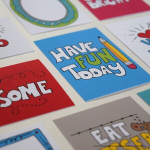 9 Inspiration Cards / PRINTABLE Lunch Box Notes / Lunchbox Cards / Back ...