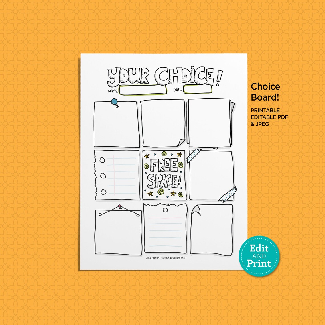 Choice Board Homework Chart Chore Chart Reward Virtual - Etsy