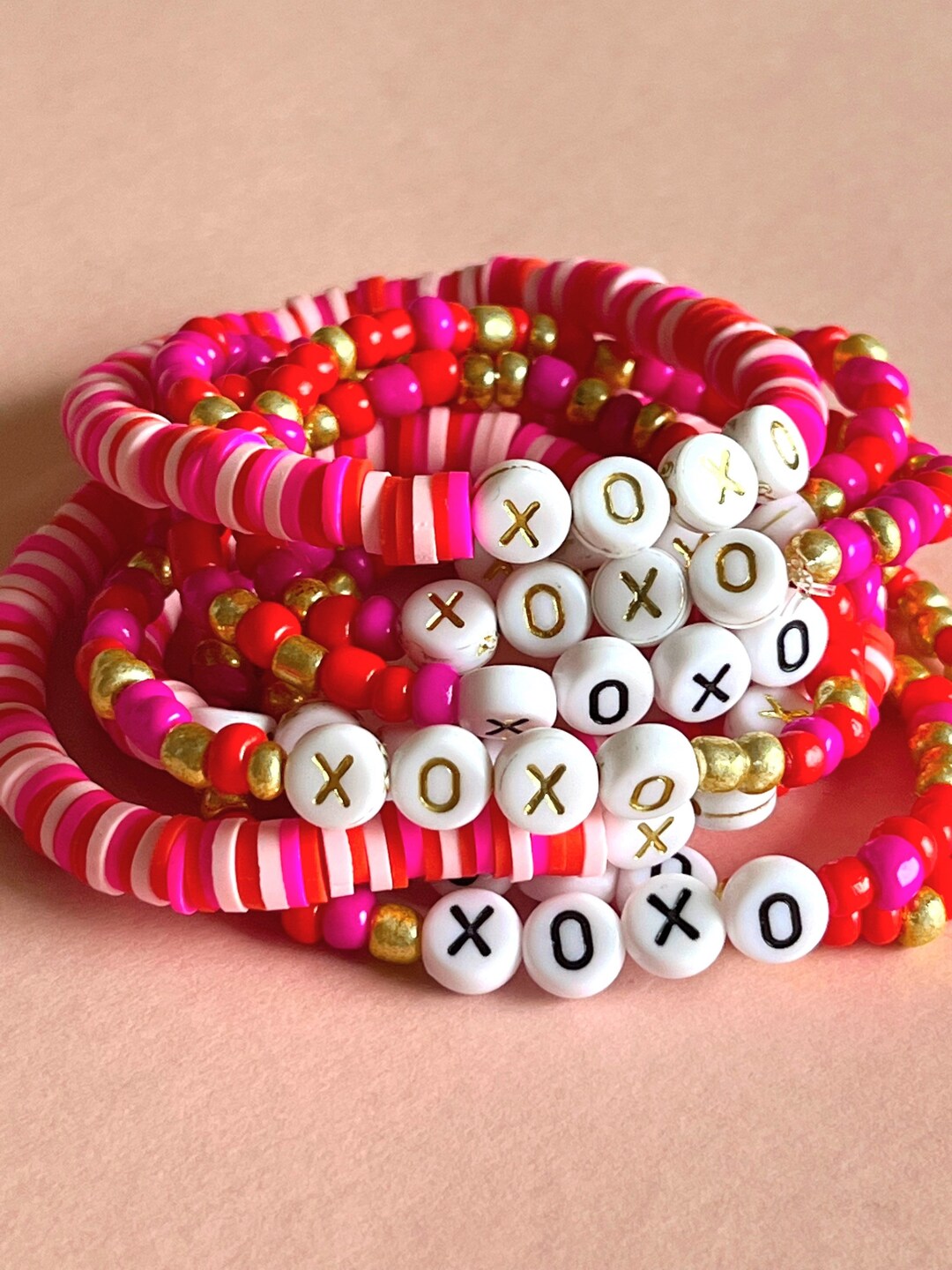 Beaded Letter Bracelet, Alphabet Letter Bracelet, Personalised Bracelet ...