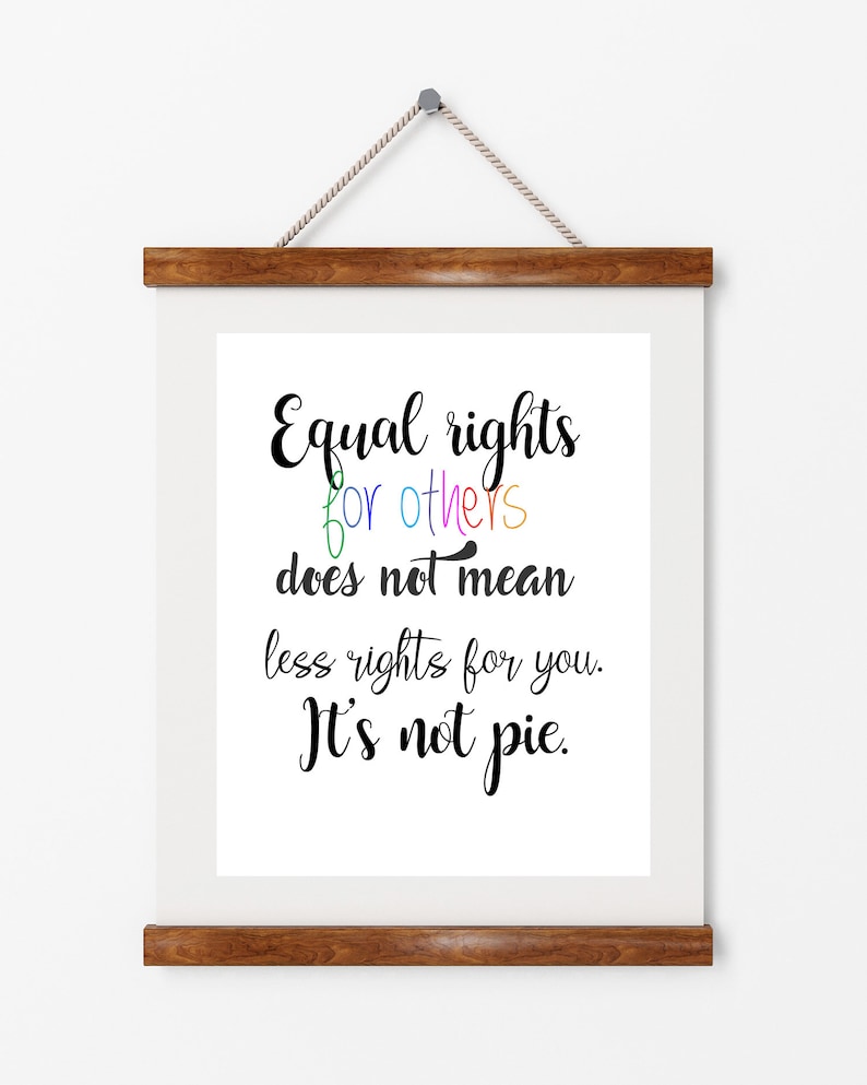 Equal Rights Poster Girl Power Feminism Digital Download - Etsy