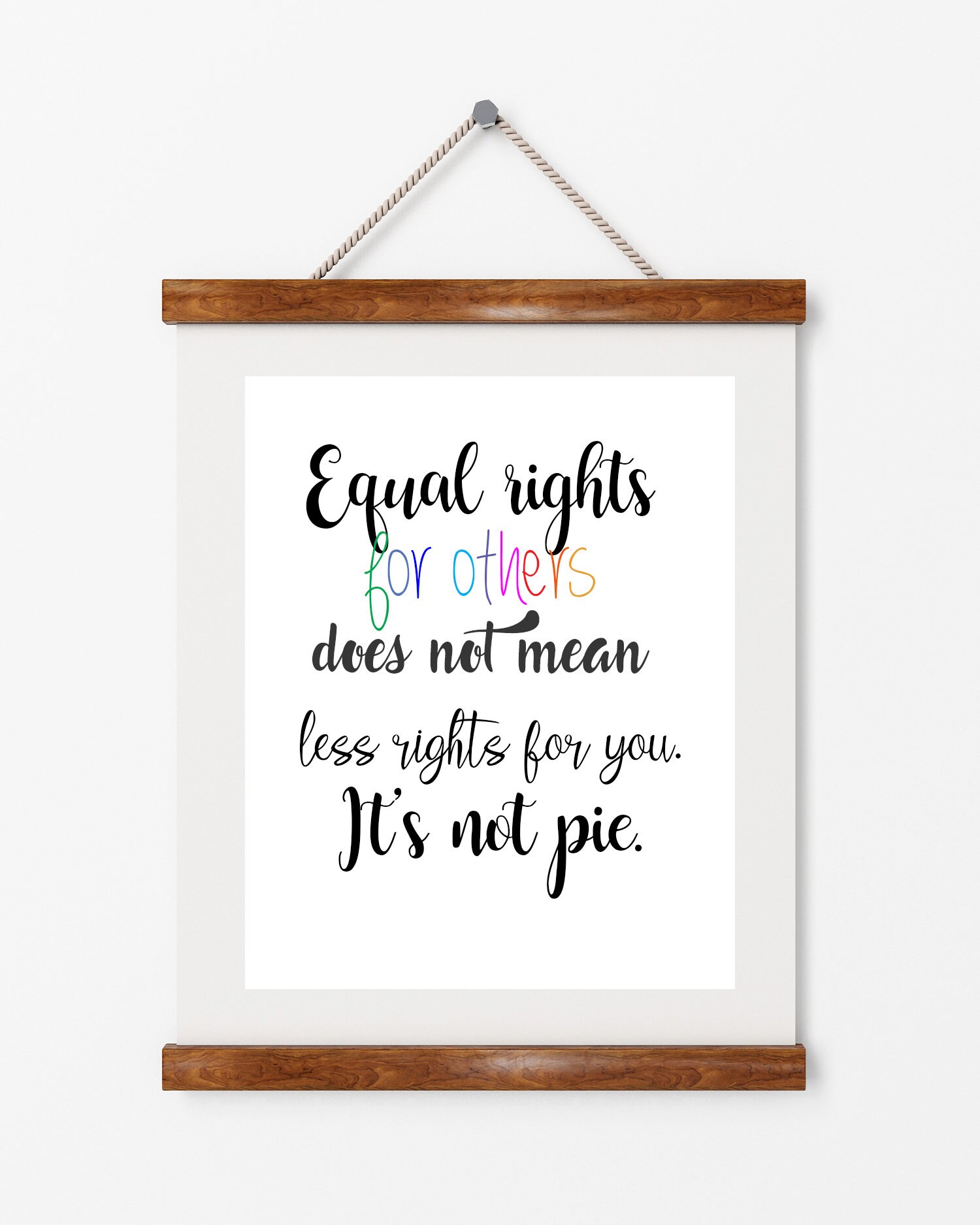 Equal Rights Poster Girl Power Feminism Digital Download - Etsy