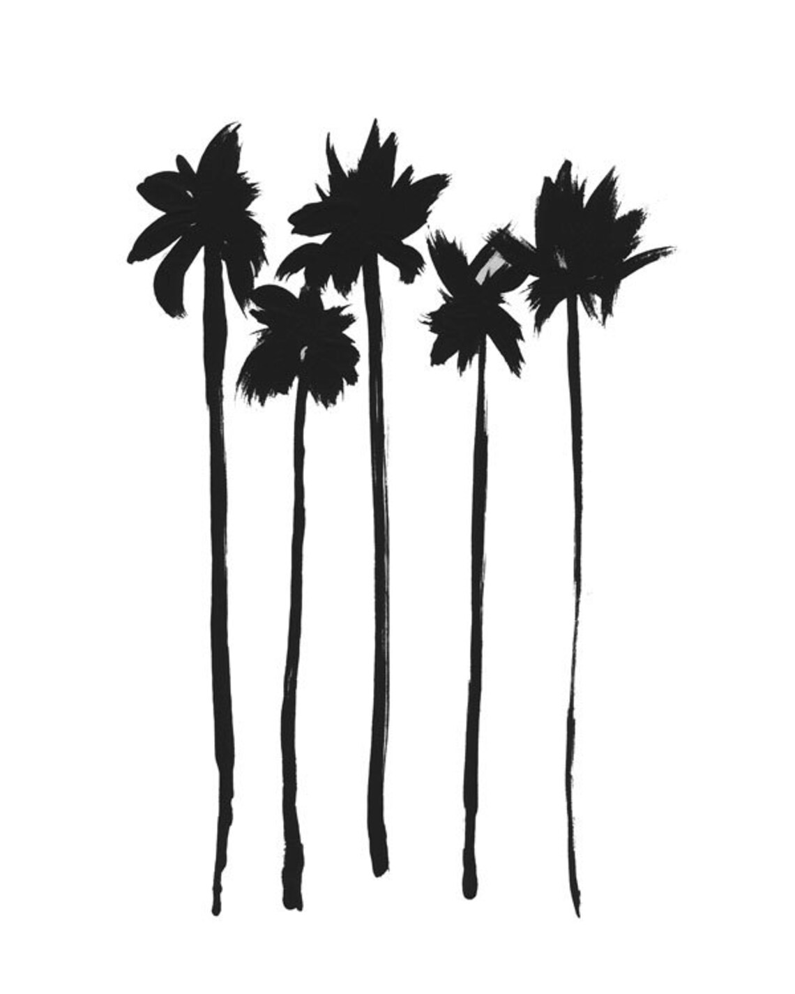 Modern Art Palm Tree Print Digital Download Instant Art - Etsy