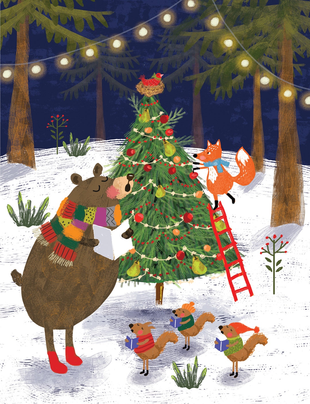 Christmas Critters Singing DIGITAL CARD - Etsy