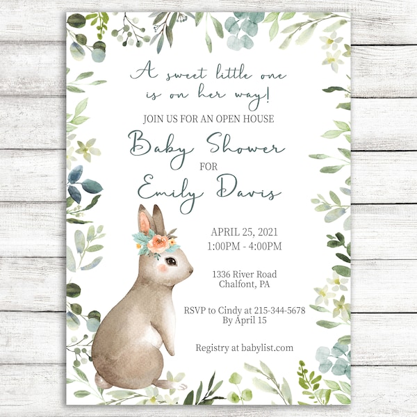 Open House Baby Shower Invitation - Etsy