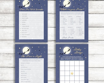 INSTANT DOWNLOAD Peter Pan Baby Shower Bingo Game Printable - Peter Pan ...