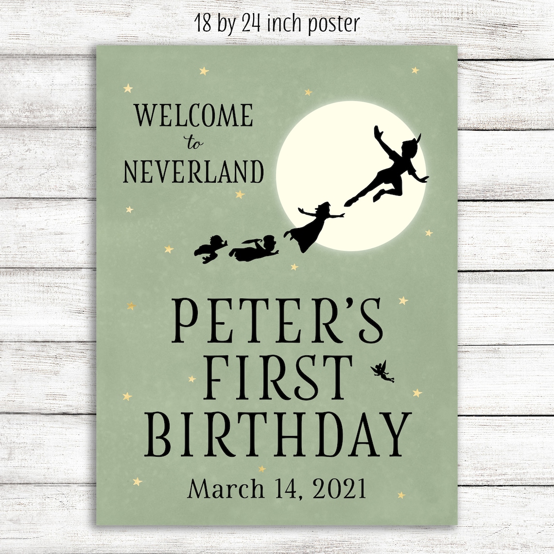Peter Pan Welcome Sign 18 by 24 Inch Poster - Etsy