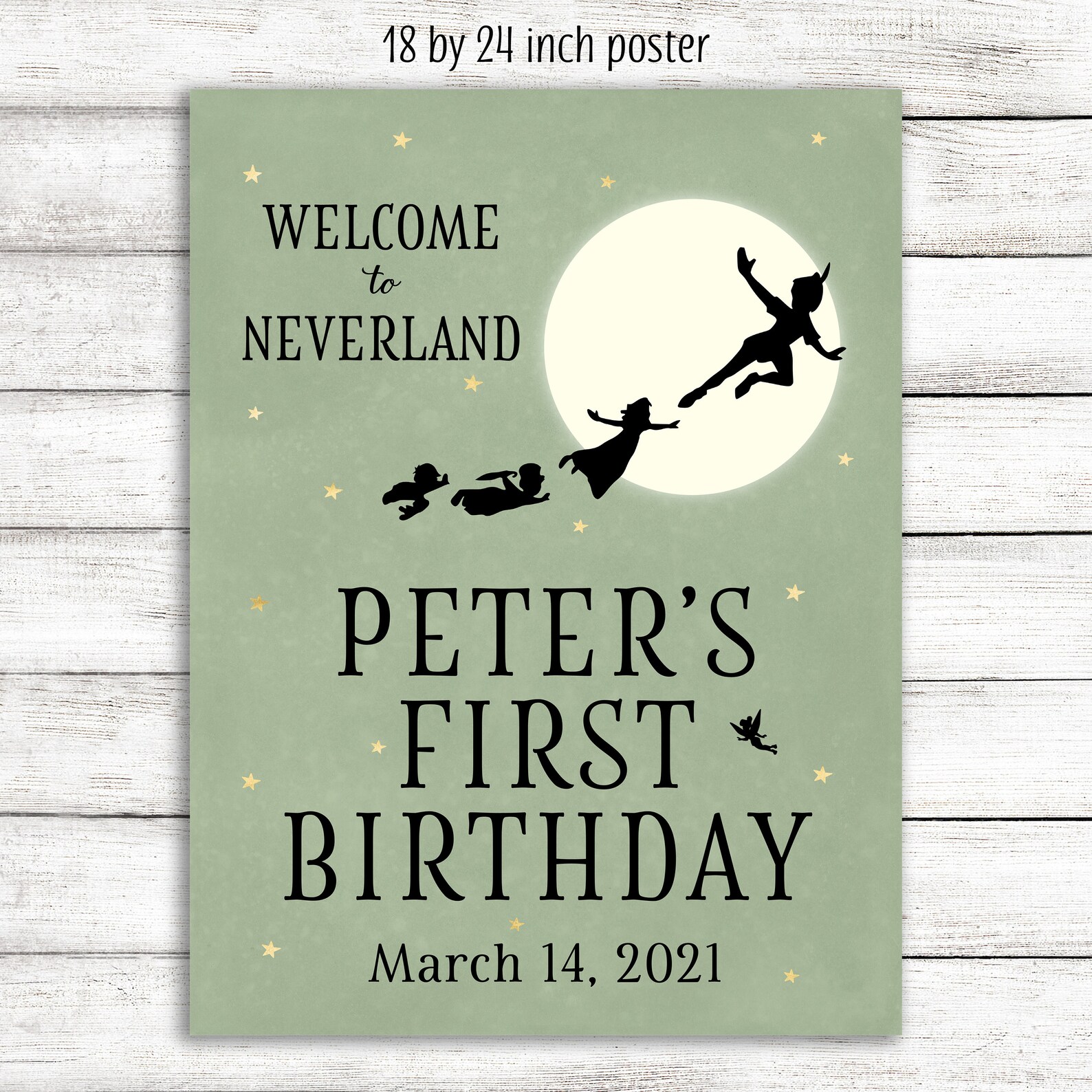 Peter Pan Welcome Sign 18 by 24 Inch Poster - Etsy