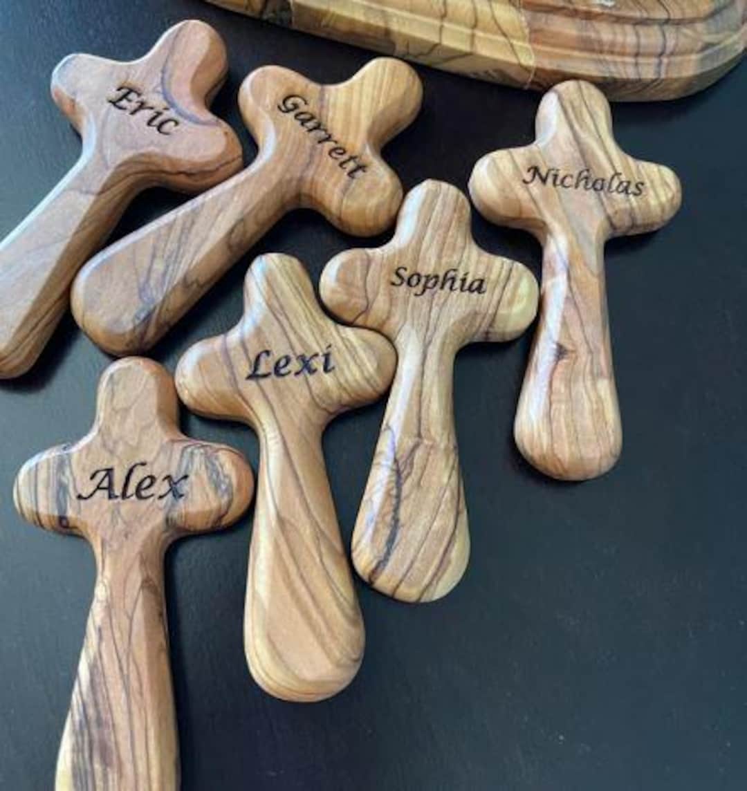 Mini Hand-held Prayer Crosses Personalized, Customized, Engraved - Etsy