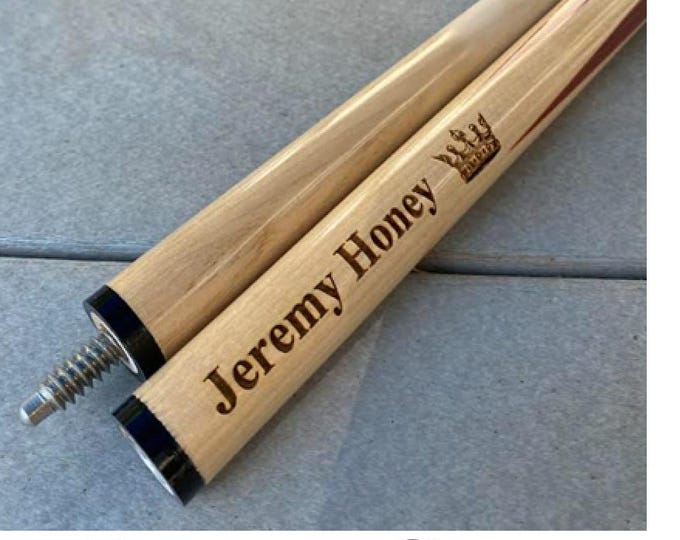 Two Piece Red and Blue Details With Wrap Pool Cue Stick With Custom ...