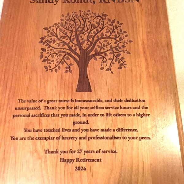 Personalized Award Plaques - Etsy