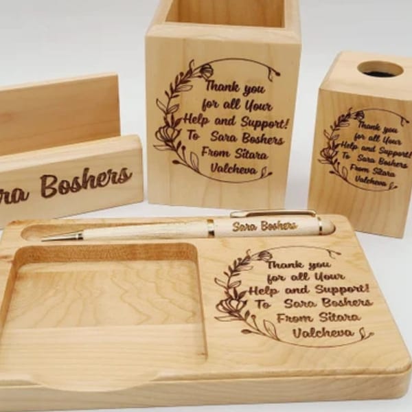 Personalize Desk Organizer - Etsy