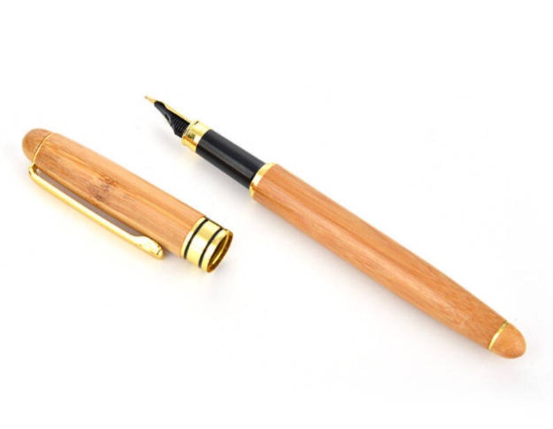 Personalized Fountain Pen Bamboo Engrave Personalize Gift | Etsy
