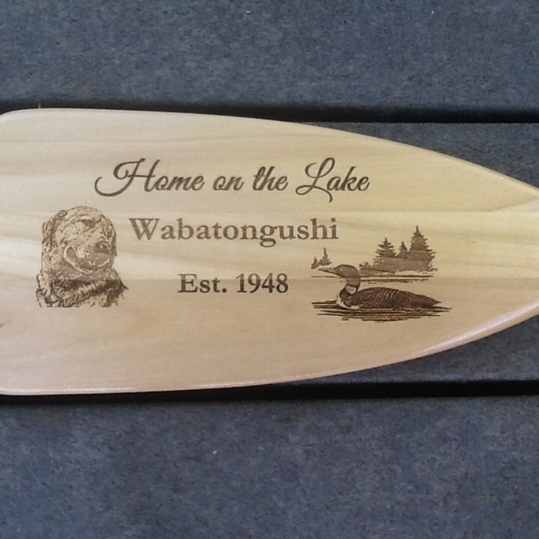 Personalized Canoe Paddle 3' or 4' - Free Engraving - Makes a Great ...