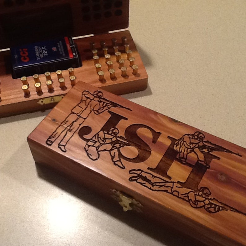 Personalized Ammo Reloading Box Cedar Personalize Engrave - Etsy