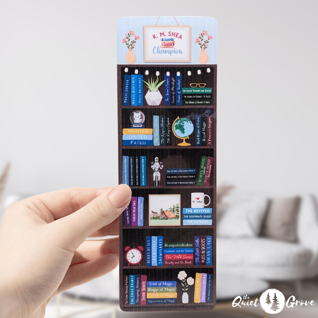 K.M. Shea/a.m. Sohma Bookcase Bookmark, 2x6 Inch Laminated Bookmark ...