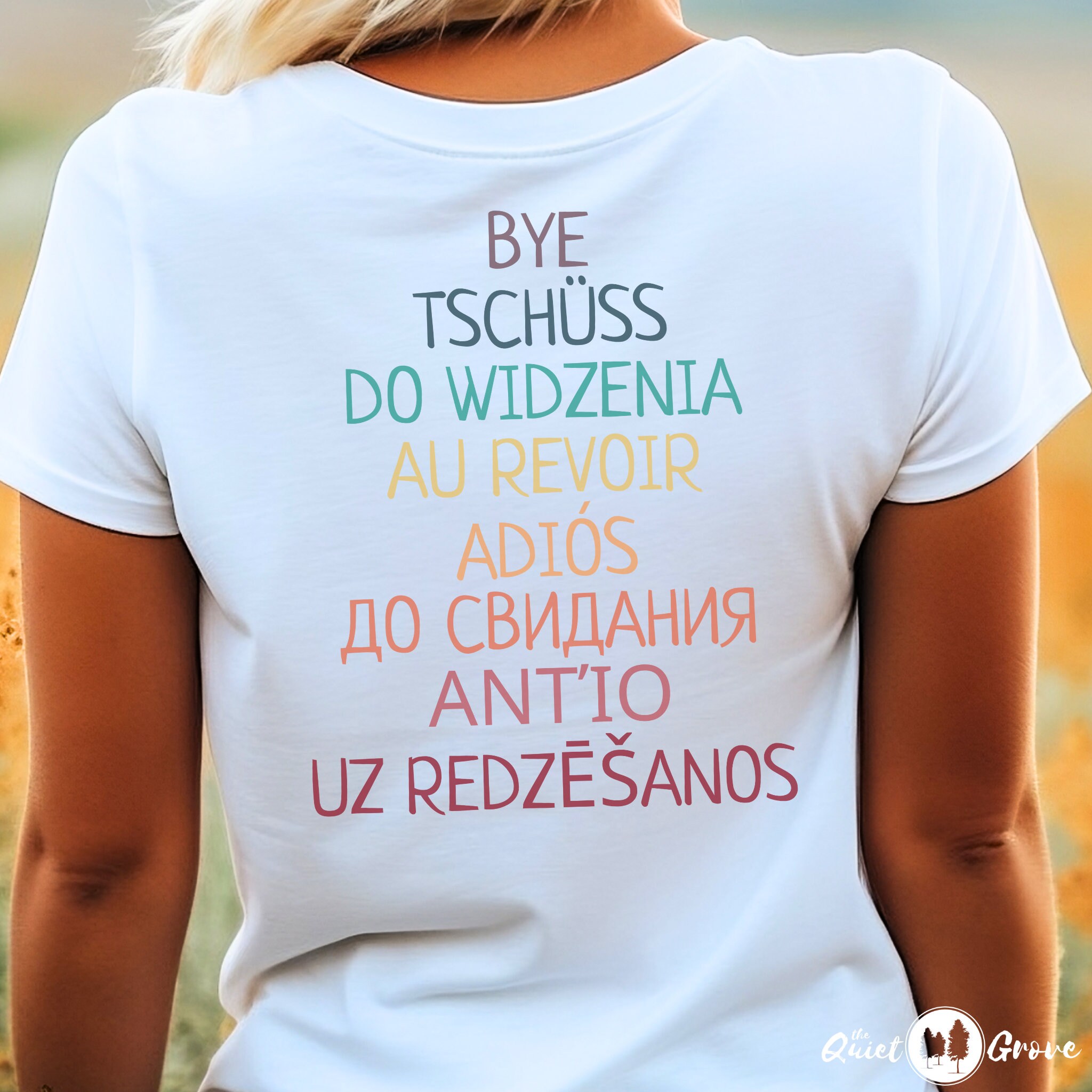 Multilingual Hello/goodbye Tee, Language Lover Gift, Multi Language ...