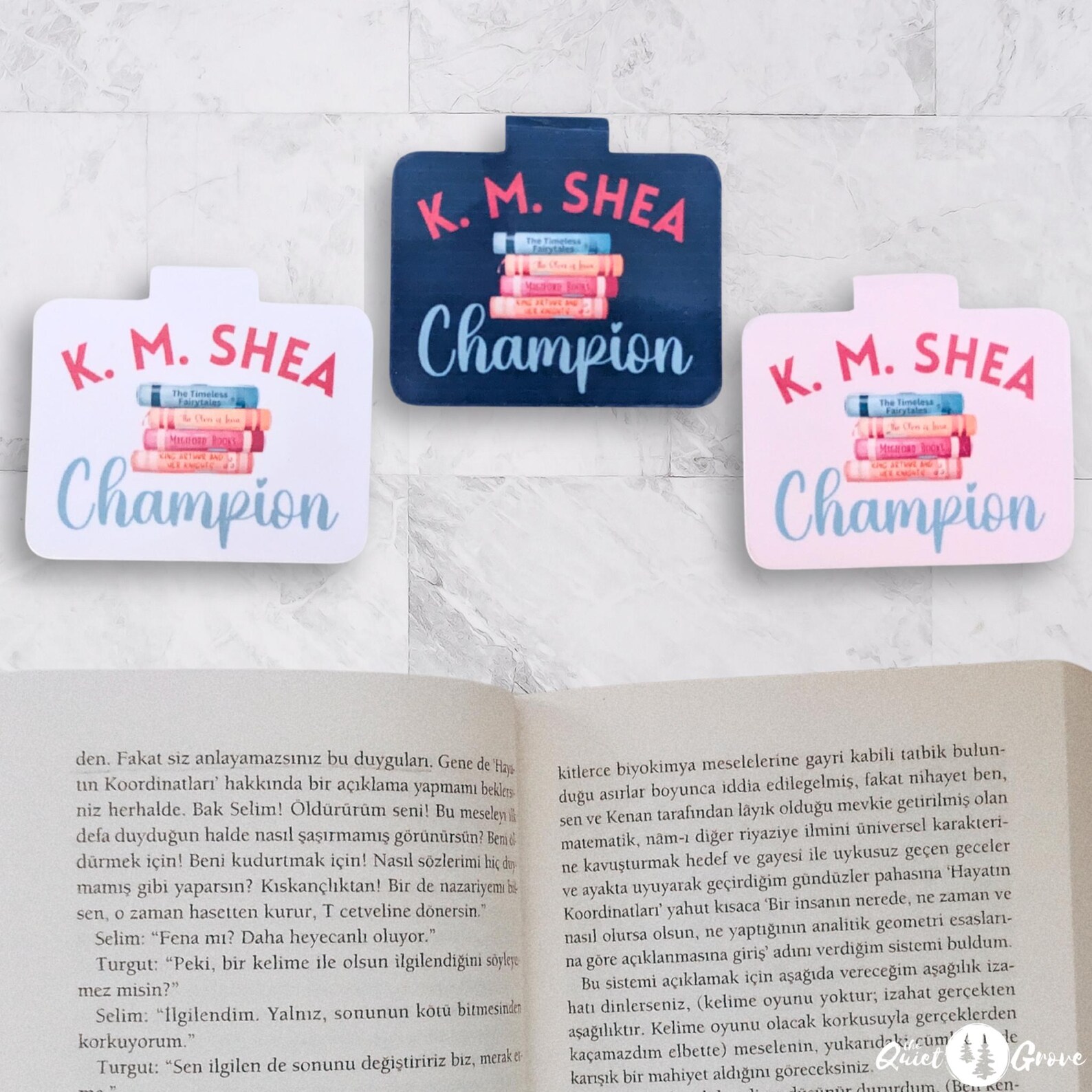 K.M. Shea Champion Magnetic Bookmark, Bookmark for K.M. Shea Fans ...