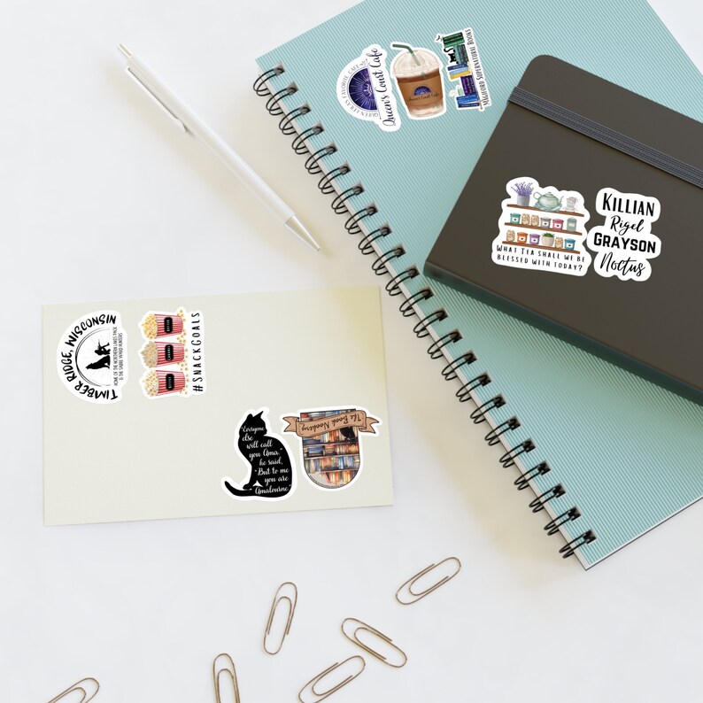Magiford Supernatural Sticker Sheets, K.M. Shea Urban Fantasy Themed ...