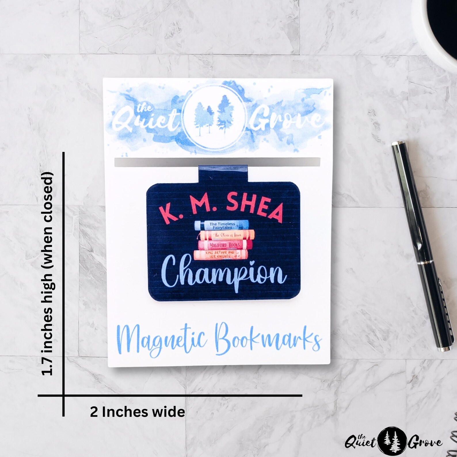 K.M. Shea Champion Magnetic Bookmark, Bookmark for K.M. Shea Fans ...