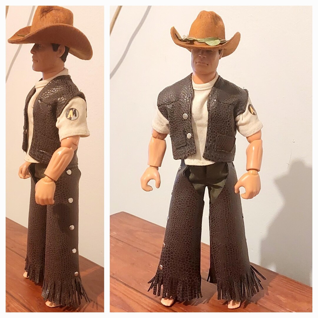 Action Man Figure Clothing, Cowboy Chaps, and Waistcoat Handmade for 1 ...