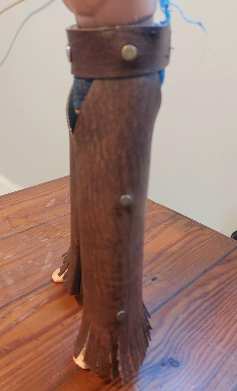 Action Man Figure Cowboy Chaps, in Brown Flex Leather ,handmade for 1,6 ...