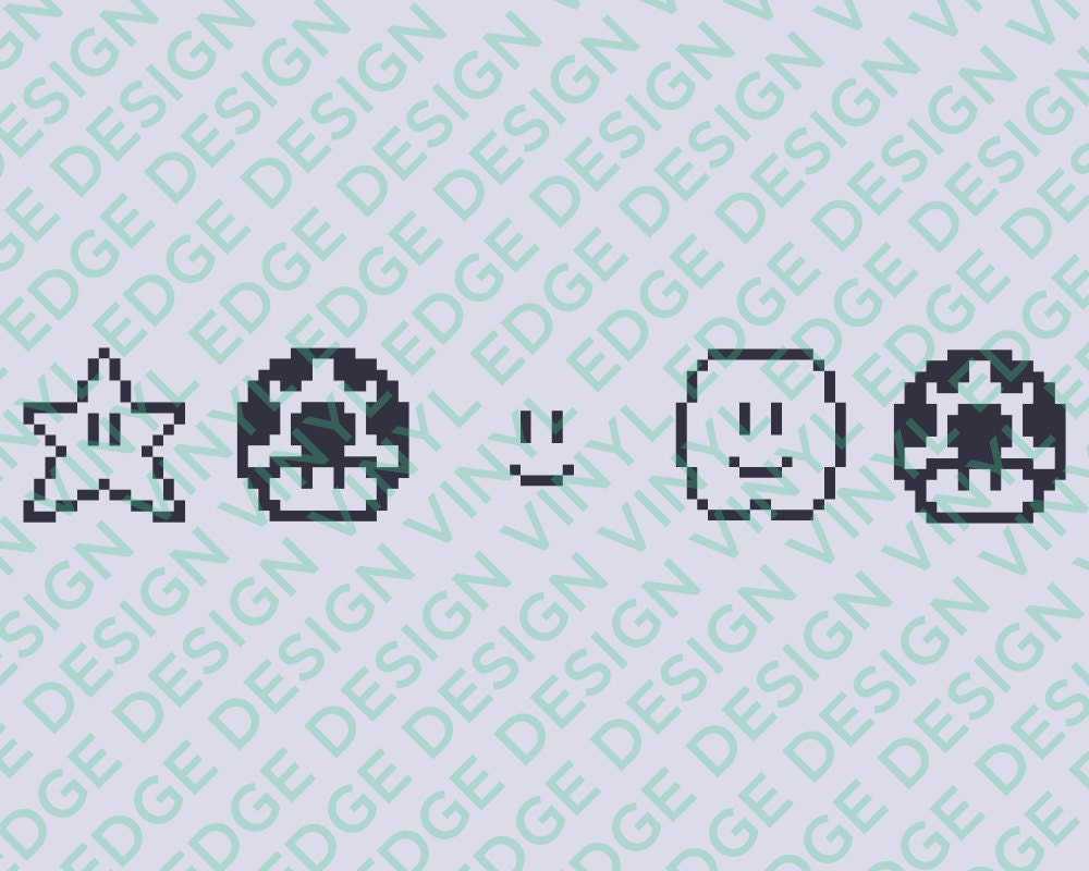 Super Mario 8-bit Laptop Vinyl Custom Decal Skin for Laptop - Etsy