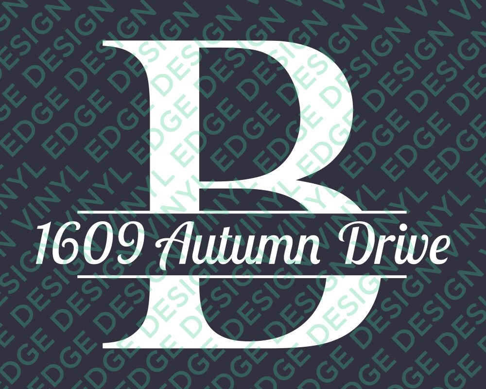 Set of 2 Custom Last Name Initial Mailbox Personalized Vinyl - Etsy