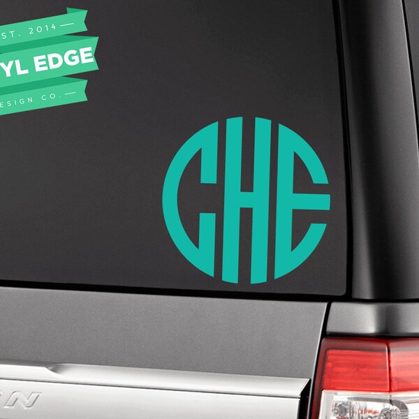 Monogram Car Decal - Shop Online - Etsy