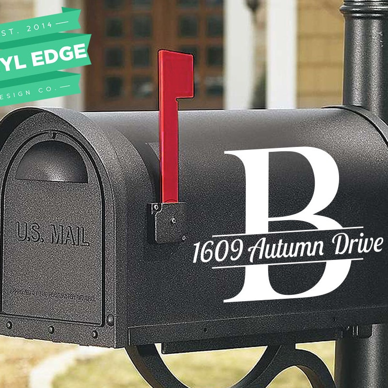 Vinyl Mailbox Decals - Etsy