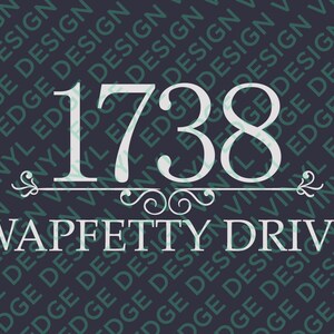 Custom Street Number Vinyl Mailbox Decals - Set of 2 - Etsy