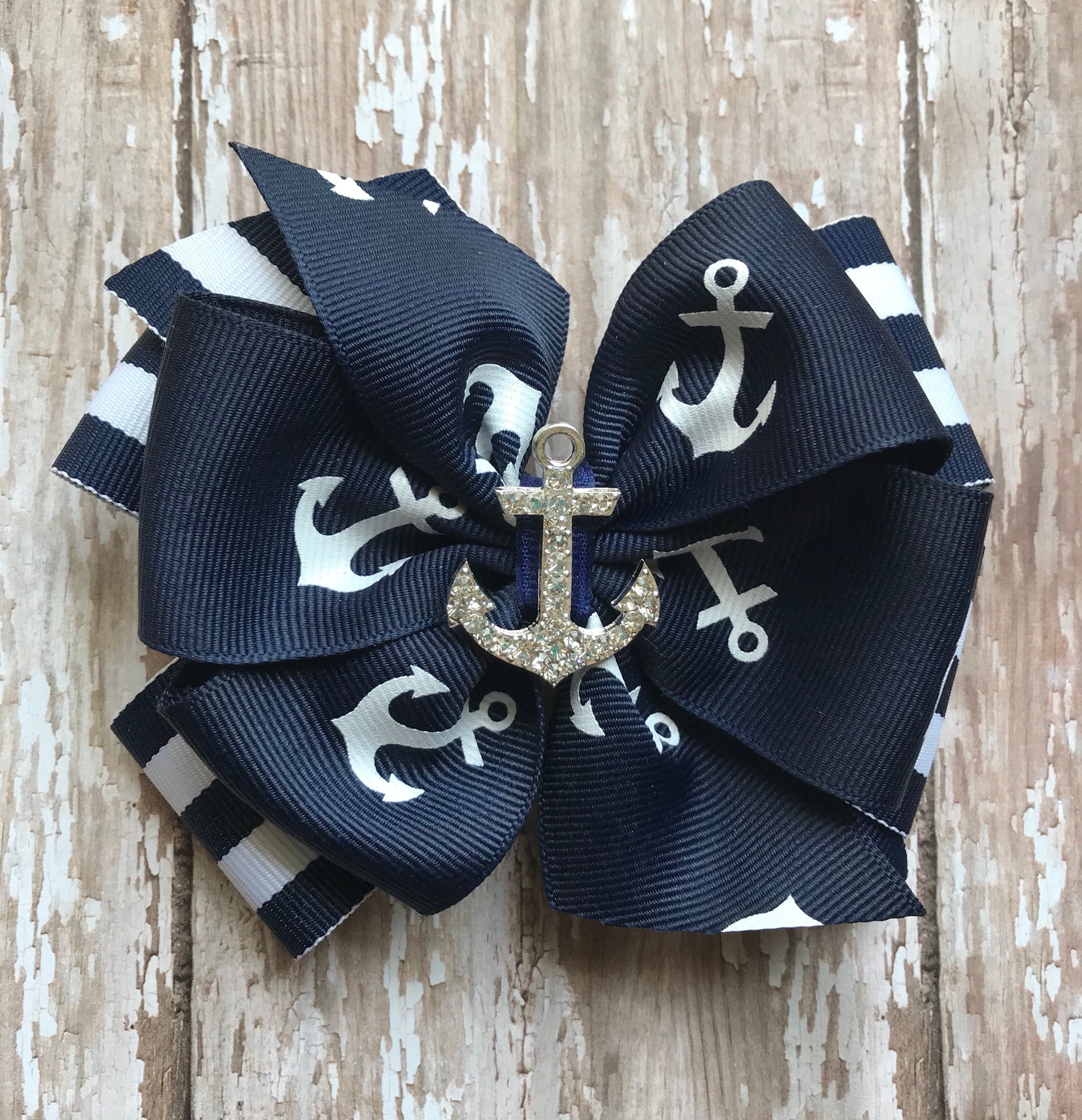 Anchor With Bow Designs