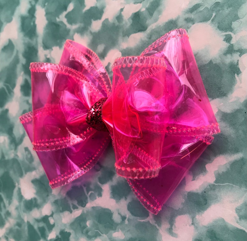 Swimming Pool Pigtail Bows Medium Jelly Bow 3.5 Inches Pool - Etsy