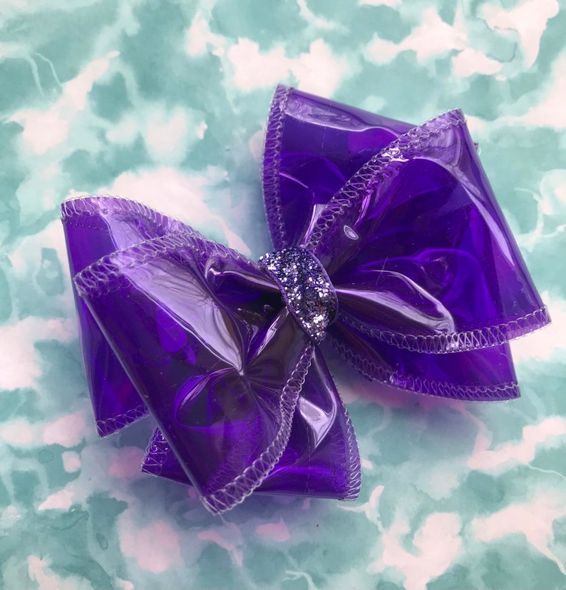 Swimming Pool Pigtail Bows Medium Jelly Bow 3.5 Inches Pool - Etsy