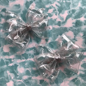 Swimming Pool Pigtail Bows Medium Jelly Bow 3.5 Inches Pool Party Favor ...