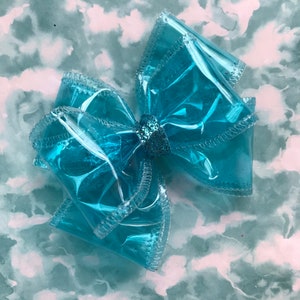 Swimming Pool Pigtail Bows Medium Jelly Bow 3.5 Inches Pool Party Favor ...