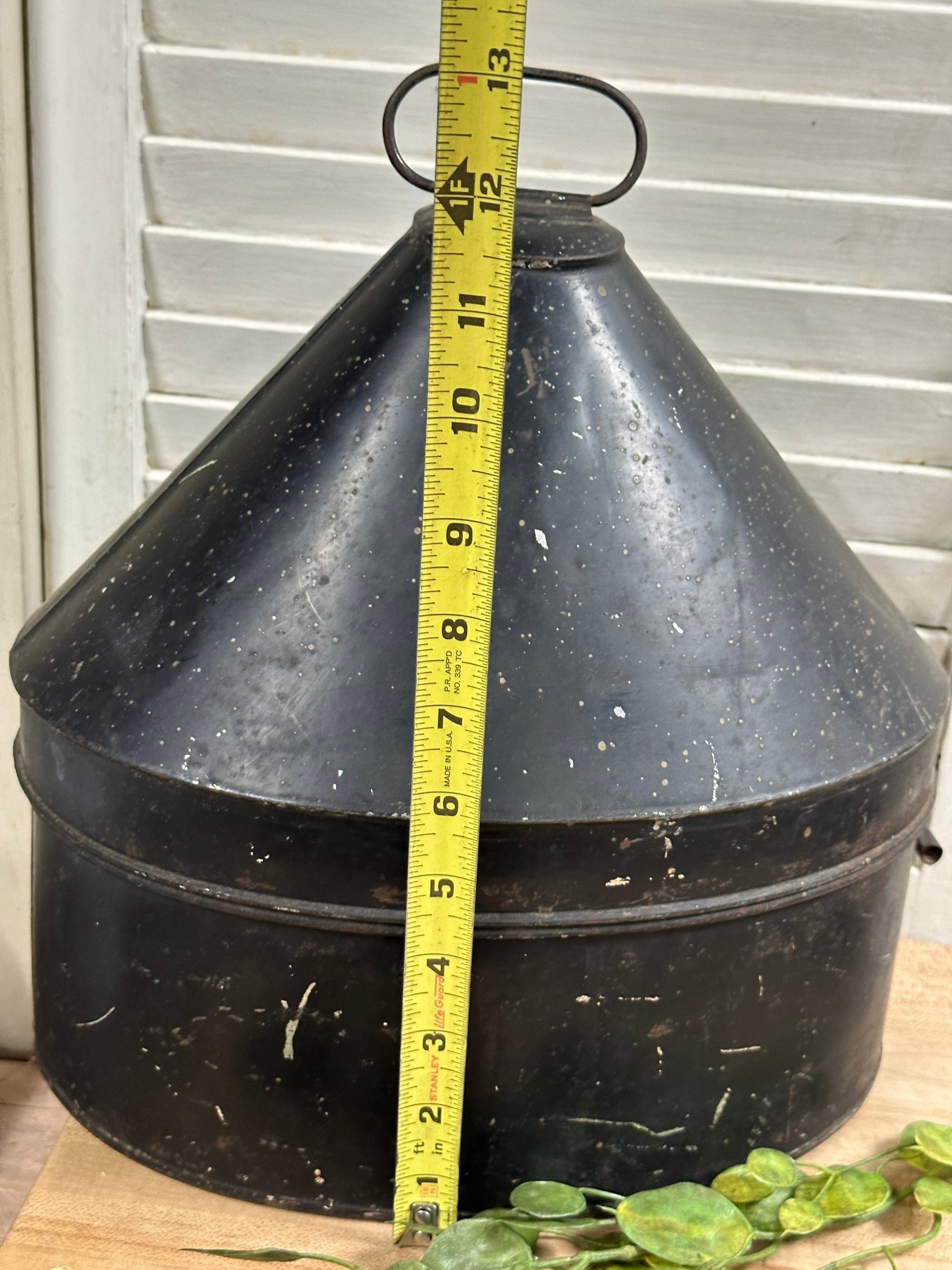 Vintage MINERS LUNCH PAIL Box Cone Shape - Etsy