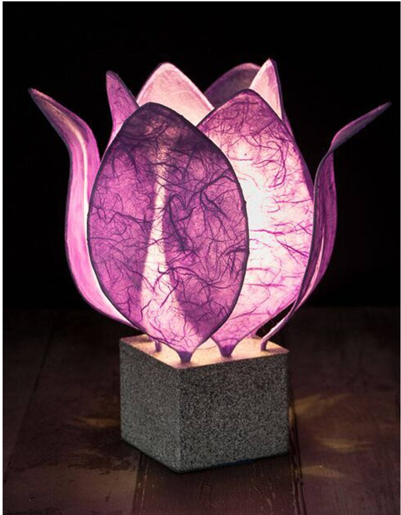 Tulip Lamp Light Purple 30 - Etsy