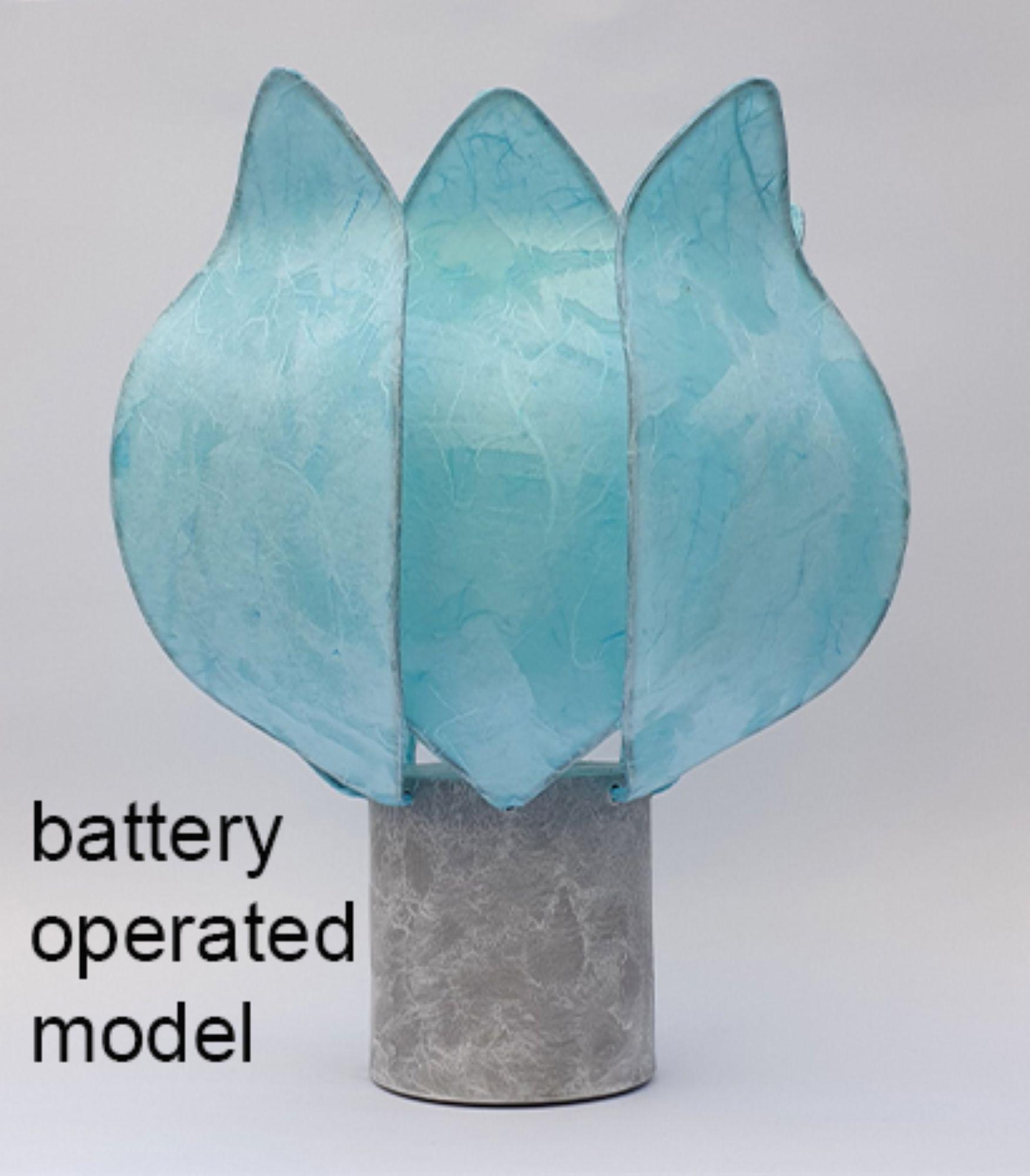 Tulip Lamp - Light Blue - Etsy