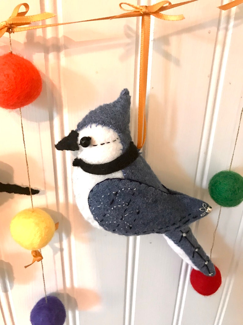 Handmade Nursery Felt Bird Garland Common Backyard Birds - Etsy