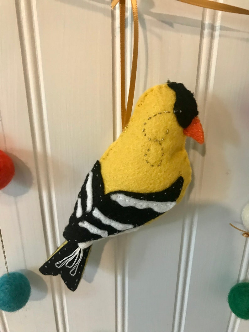 Handmade Nursery Felt Bird Garland Common Backyard Birds - Etsy