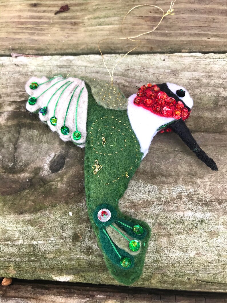 Hummingbird,felt Ornament, Unbreakable Gift,home Decoration Package ...