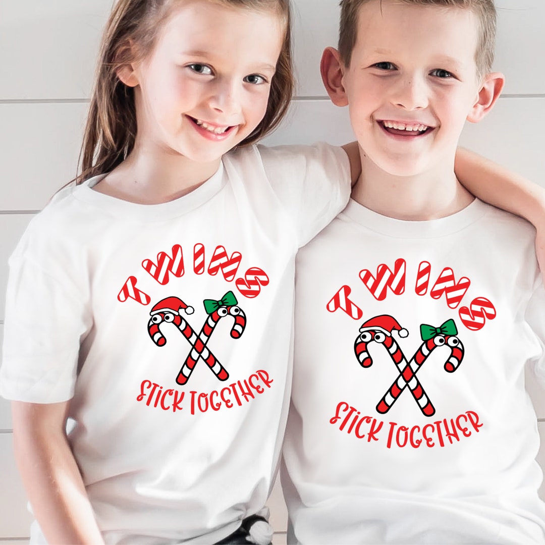 Twins Stick Together, Toddler Twin Christmas Shirt, Twin Baby Christmas ... Twins Stick Together, Toddler Twin Christmas Shirt, Twin Baby Christmas ...