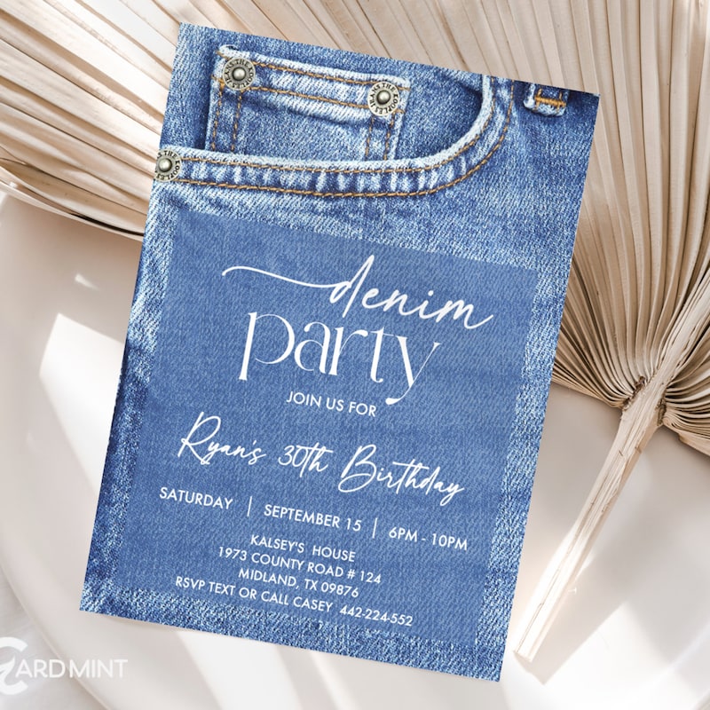 Denim Theme Party - Etsy
